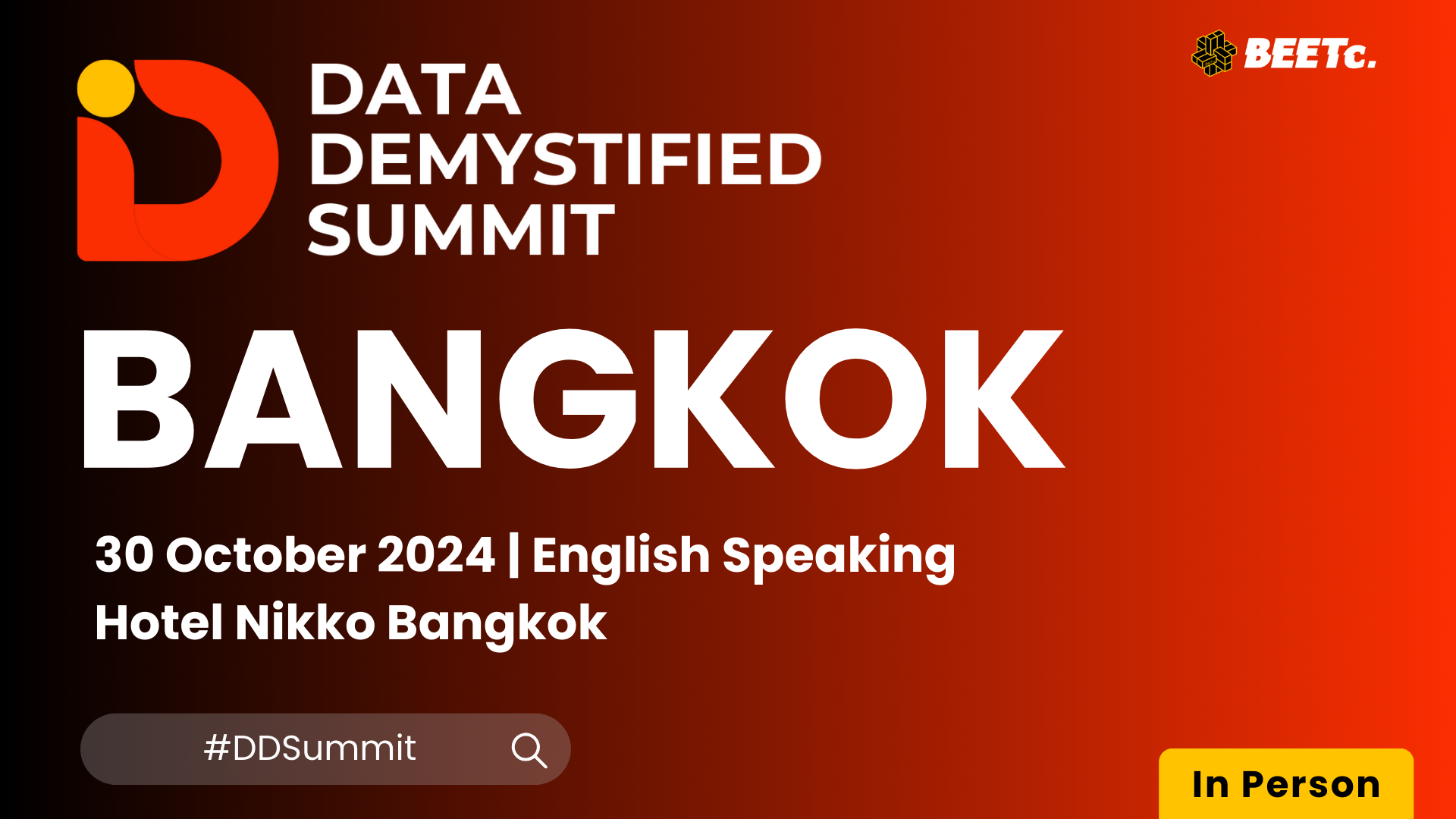 Launching | Data Demystified Summit Bangkok, 30 October 2024 - Data ...